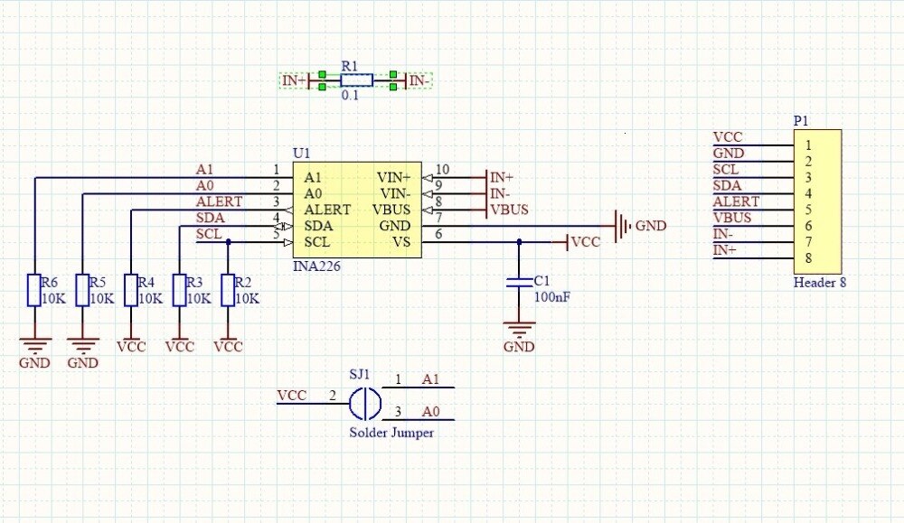 INA226 INA231 IIC I2C Interface Bi-Directional Current/Power Monitoring Sensor Module For ...