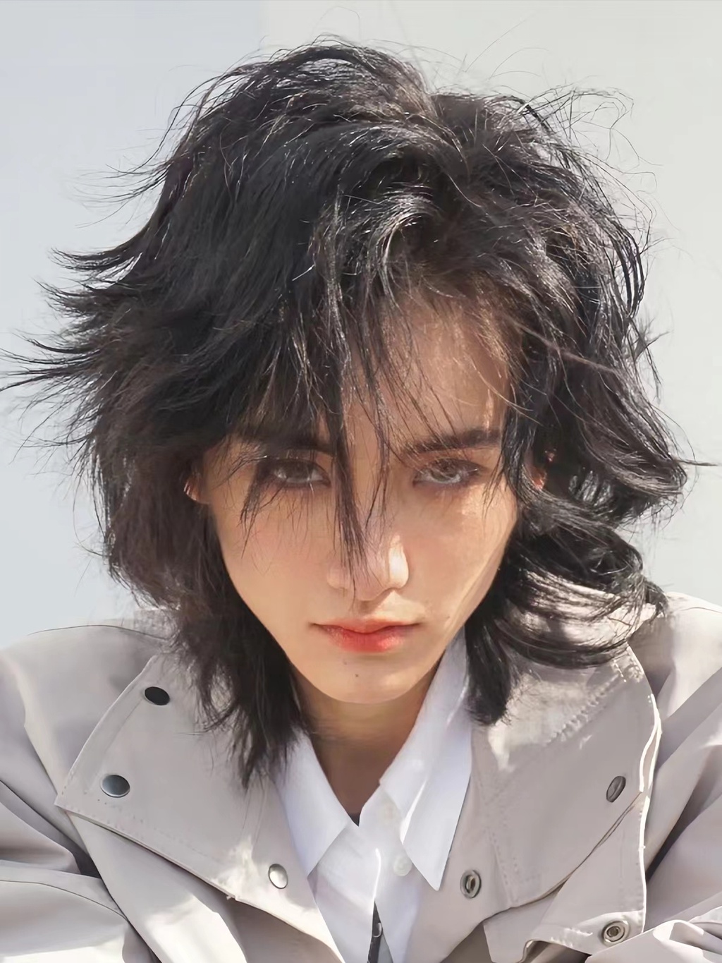 Wolf Tail Hair Samurai Head Short Straight Wig Japanese Mullet Head ...