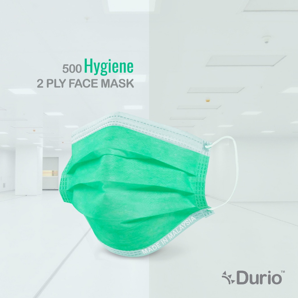 Durio 500 Hygiene 2 Ply Face Mask Suitable Food Processing Industrial ...