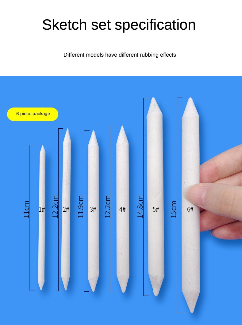 3/6/8pcs Sketch Paper Erasers Pens Art Sketches Pens for Painting High ...
