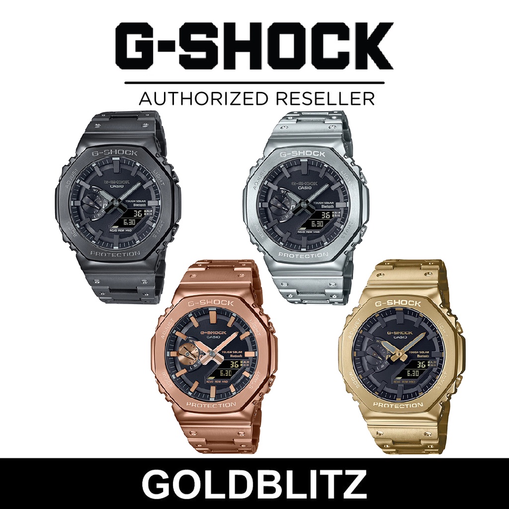 G-SHOCK GM-B2100 Sports Watch Full Metal GM-B2100D-1A Tough Solar Band ...