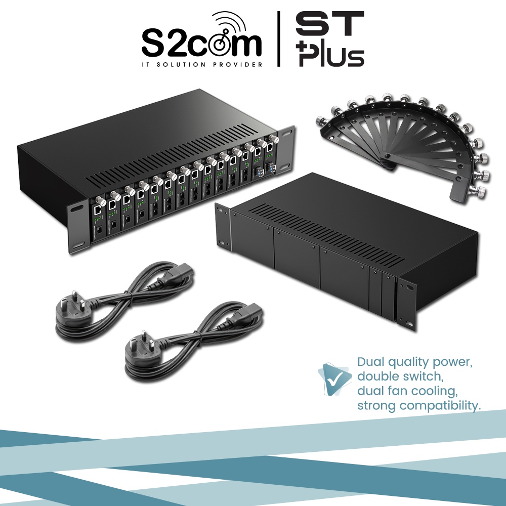 14/16 Slot Power Supply Casing Fiber Media Converter Rack | Power ...