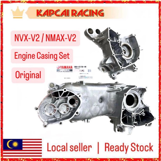 Original Yamaha NVX 155 V2 NVX155 V2 NMAX V2 N MAX V2 Crankcase Casing Set Kotak Engine Crank ...