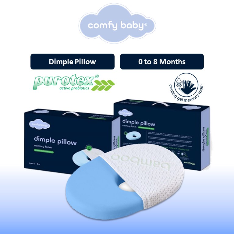Comfy Baby® Cooling Purotex Dimple Pillow (Newborn to 8 Months ...