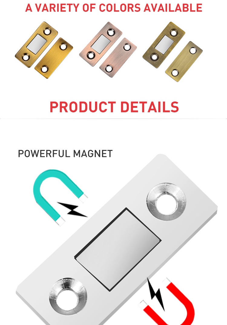 Cabinet Door Magnets Super Strong Concealed Hidden Closer Door Catch ...