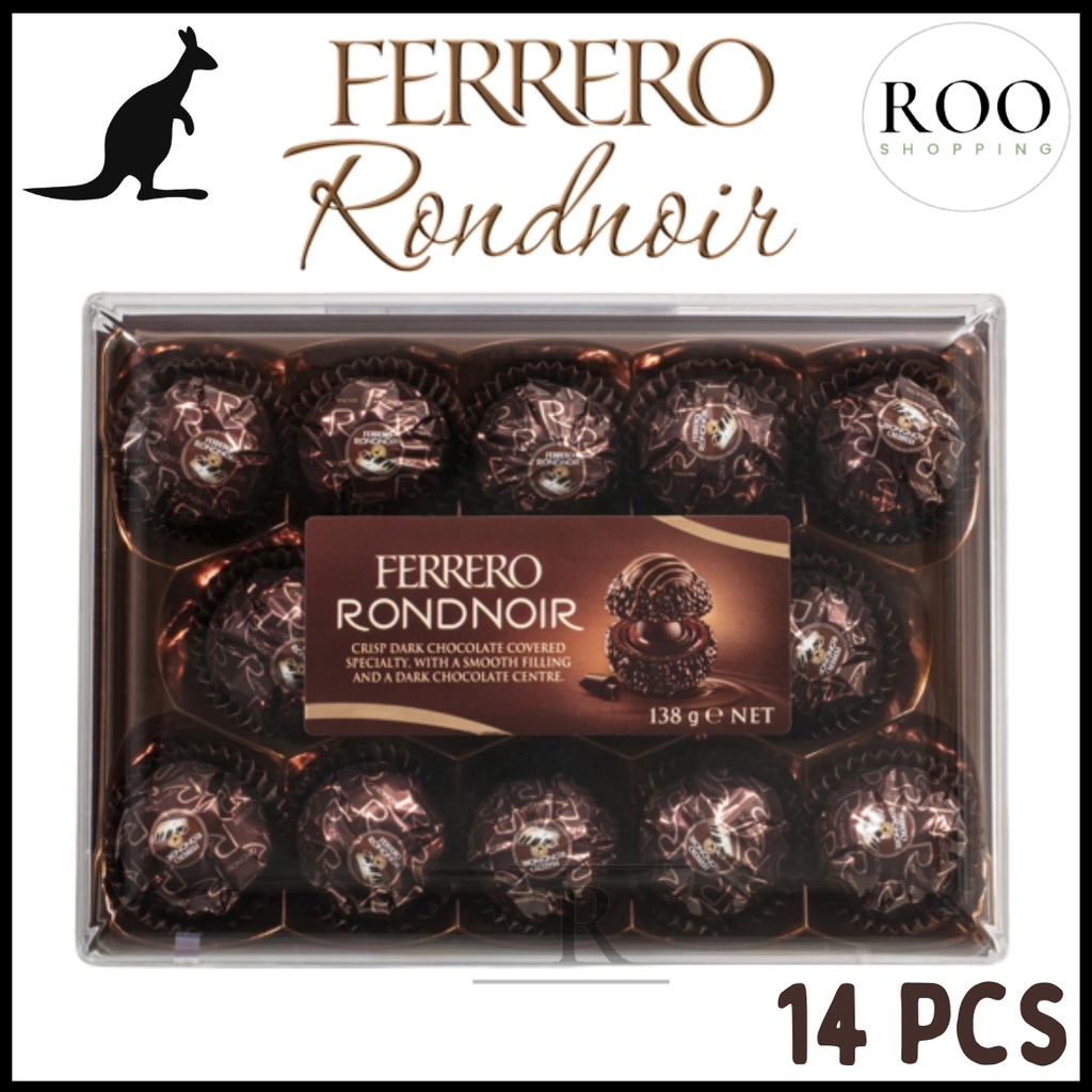Ferrero Rondnoir Dark Chocolate Gift Box Limited Edition 14 Pack ...