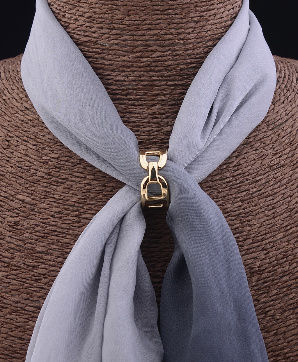 Simple Silk Scarf Buckle Ring Shawl Brooch Alloy Accessories | Shopee ...