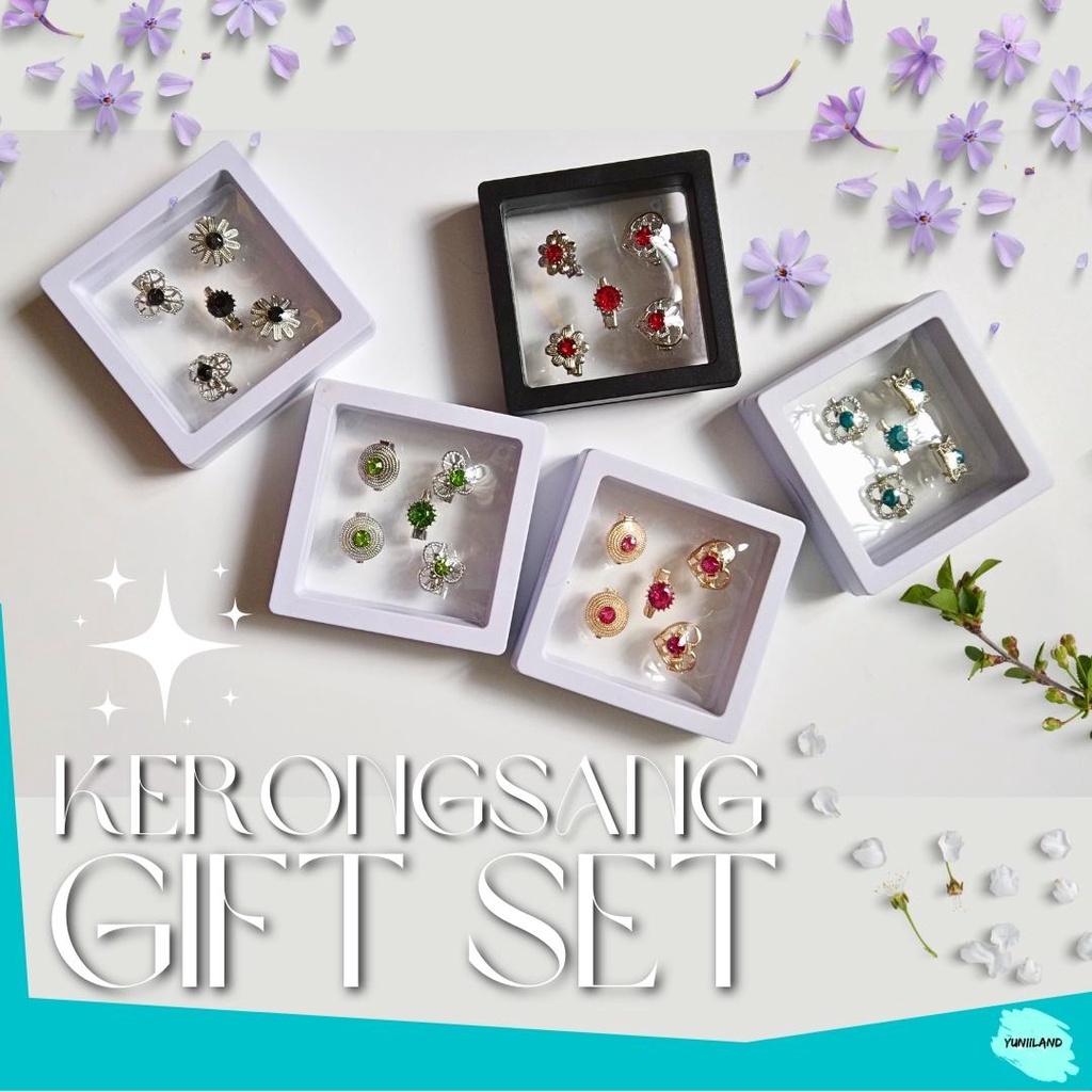 5 pcs Kerongsang Set Hadiah Dalam Kotak Baby Brooch Gift Set Keronsang ...