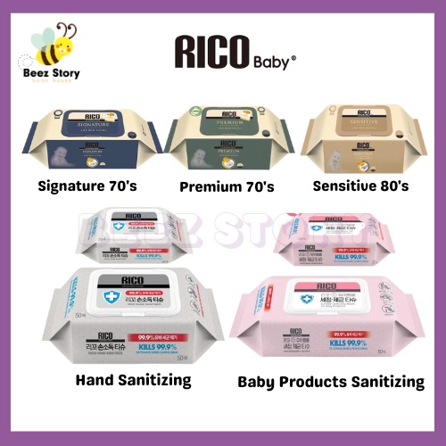 Korea RICO Baby Wipes Baby Wet Tissue/Wet Wipes/Hand Sanitizing Wipes ...