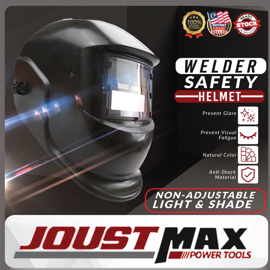 ABB Welder Safety Helmet Non Adjustable UV Darkening Solar Welding Mask ...