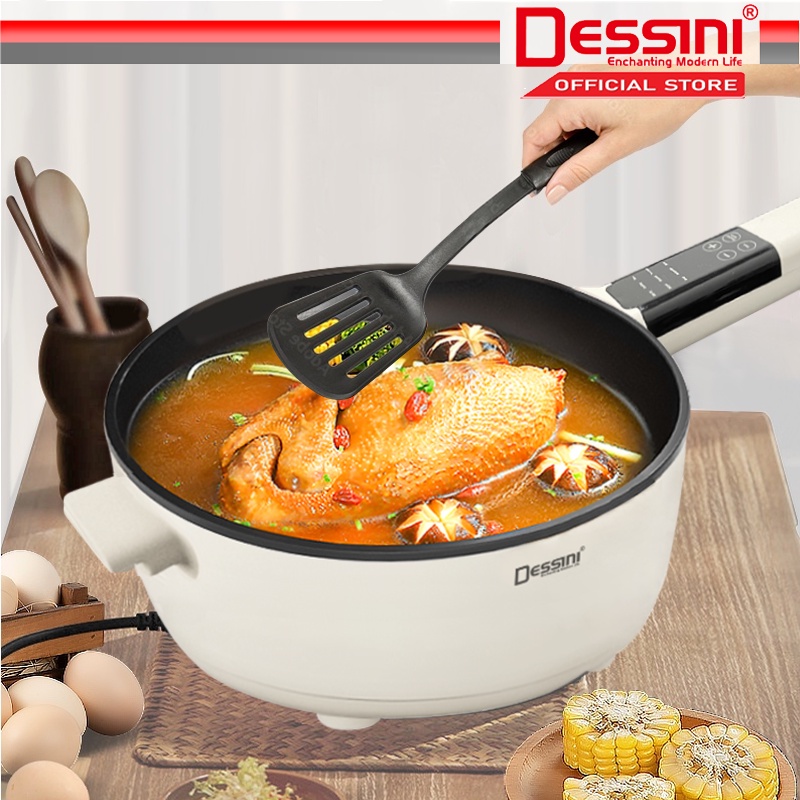 DESSINI ITALY Electric Cooker Steamboat Hot Pot Non Stick Frying Wok ...