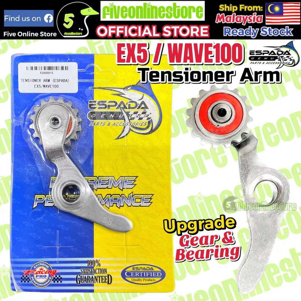 ESPADA Racing EX5 Dream Wave100 W100 Cam Chain Tensioner / Arm Tensioner Stopper Upgrade Gear ...