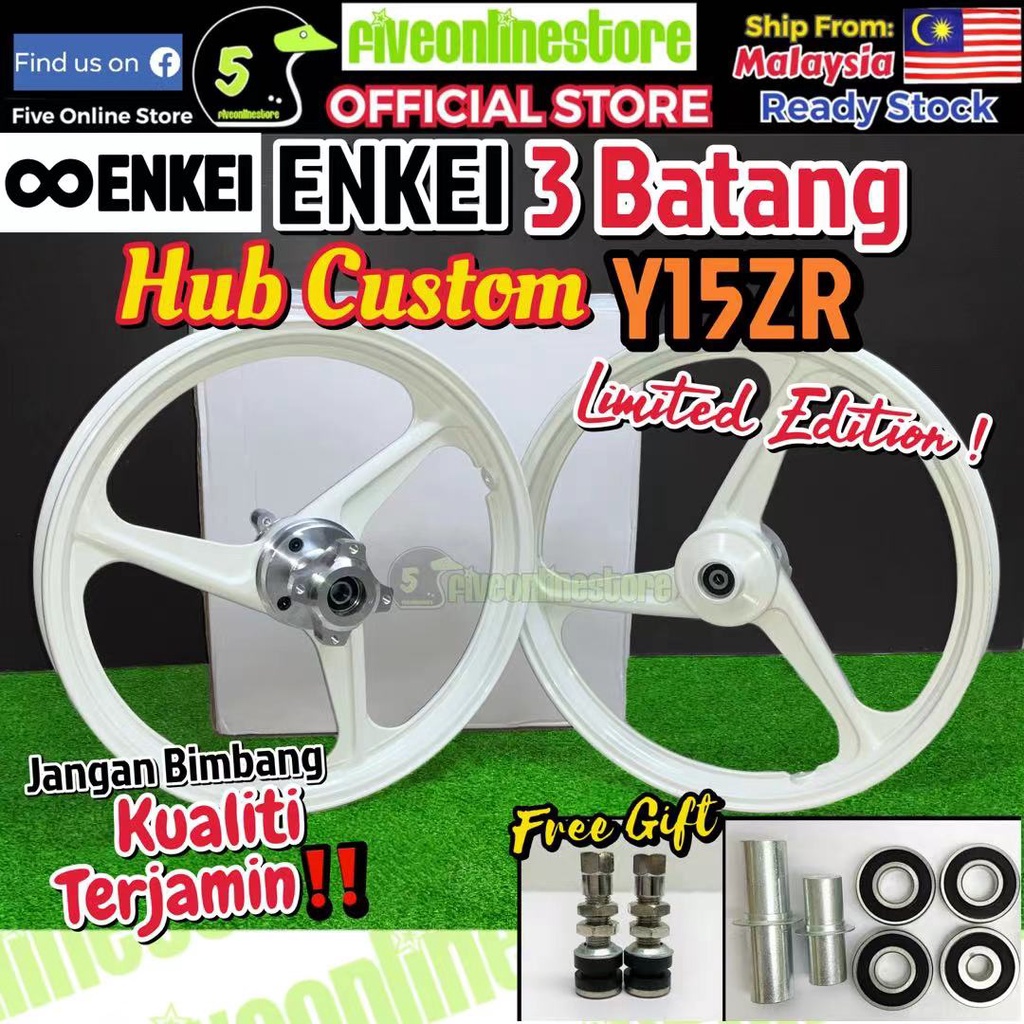 ENKEI 3 Batang Custom Sport Rim 1.6/1.6 1.4/1.4 SIAP Bearing Bush Y15 Y15ZR Ysuku Open Hub ...