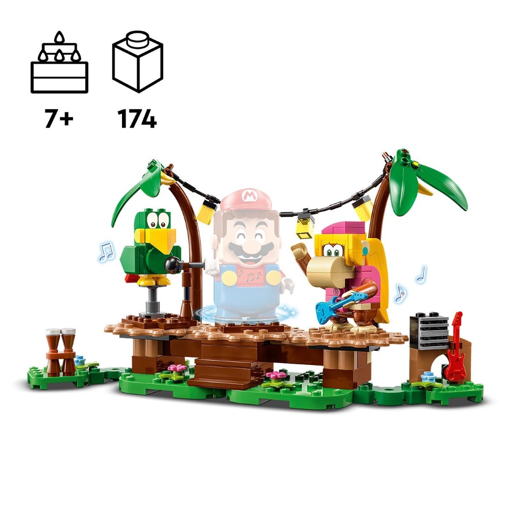 LEGO 71421 Super Mario Dixie Kongs Jungle Jam Expansion Set Building ...