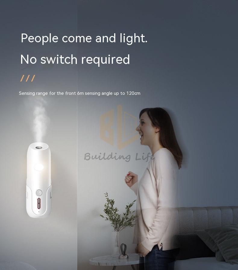 Human Sensor Air Diffuser Aroma Diffuser Wireless Automatic Ultrasonic ...