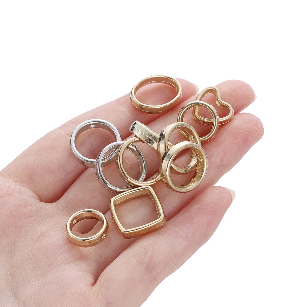 St.kunkka 50pcs Acrylic Bead Frame CCB Material Bead Ring Bead Pendant ...