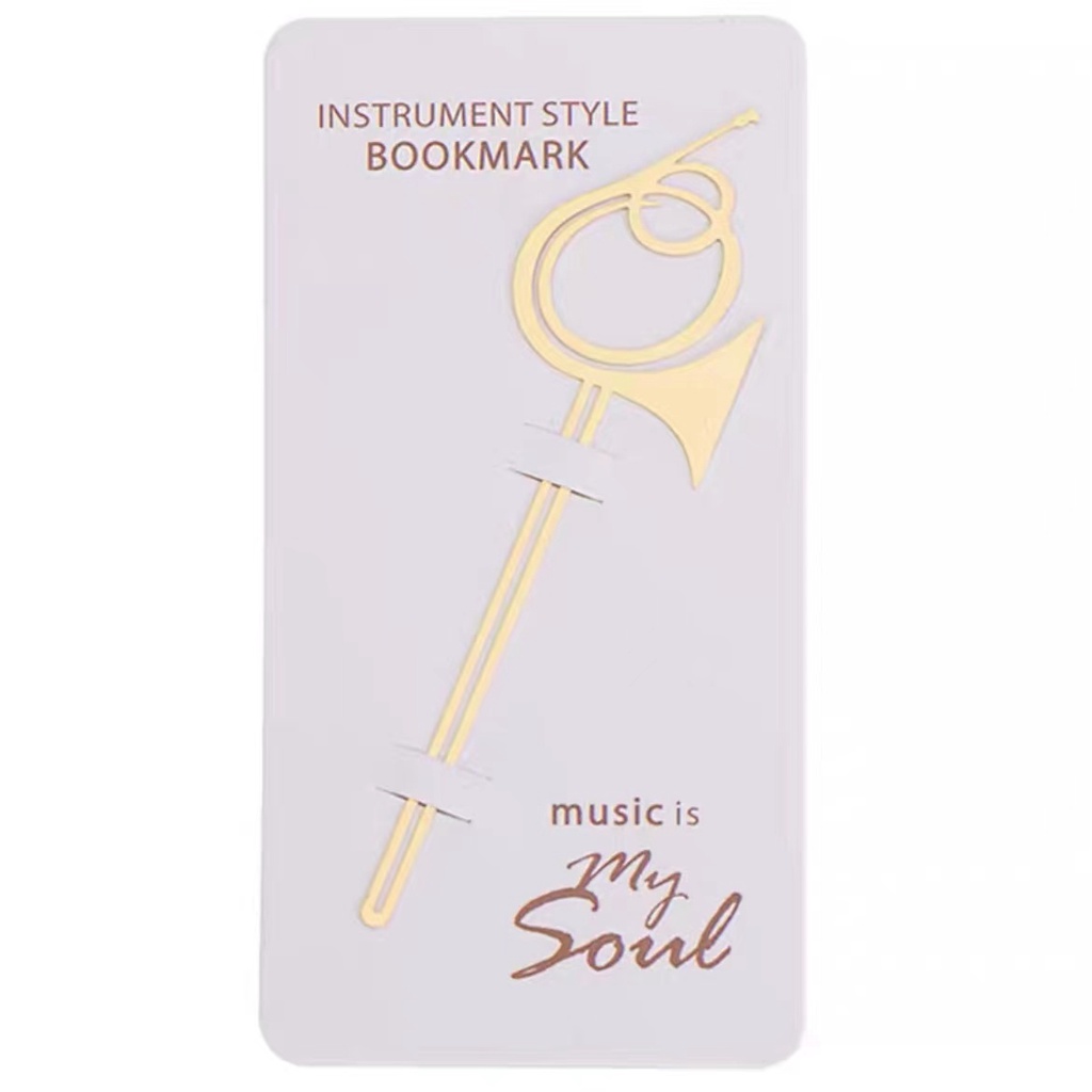 Musical Instruments Bookmark Gold Musical Note Metal Book Marker ...
