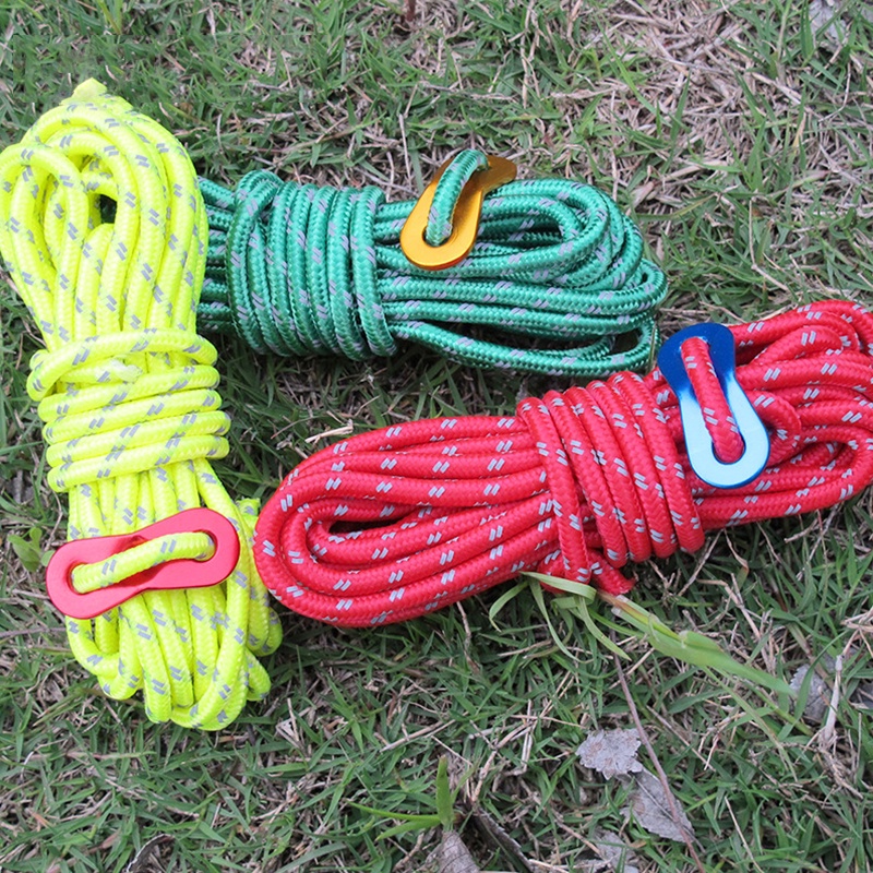 4 Meter Nylon Reflective Paracord Wind Rope Flysheet Tarp Hammock Tent ...