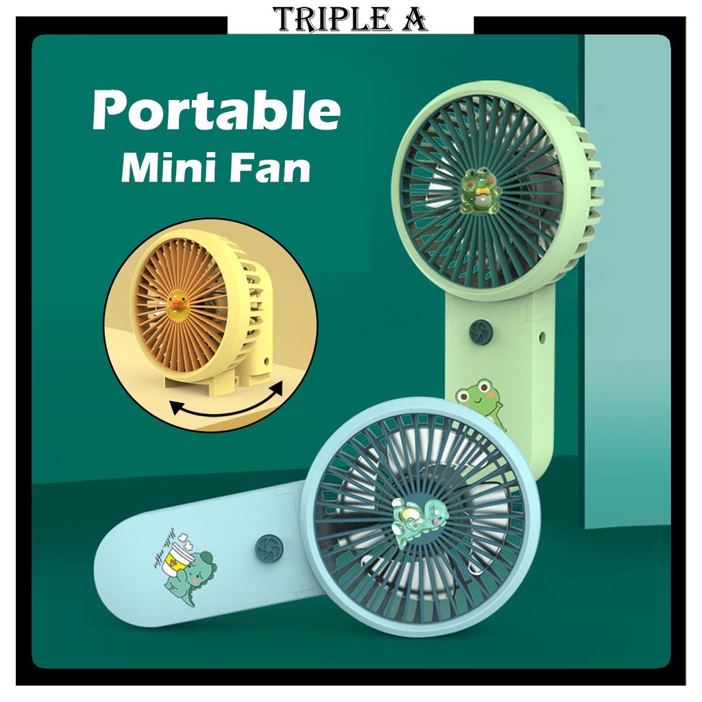 Handheld Kipas Mini Portable Fan Strong Wind Cute Mini Fan Rechargeable ...