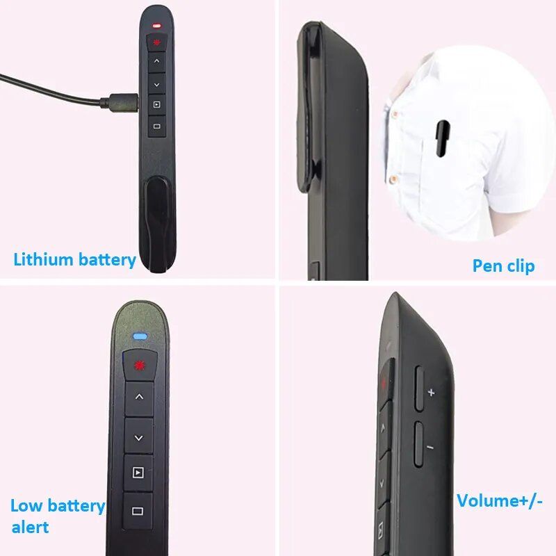 Wireless Rechargeable Laser Pointer Presenter Powerpoint Presentation ...
