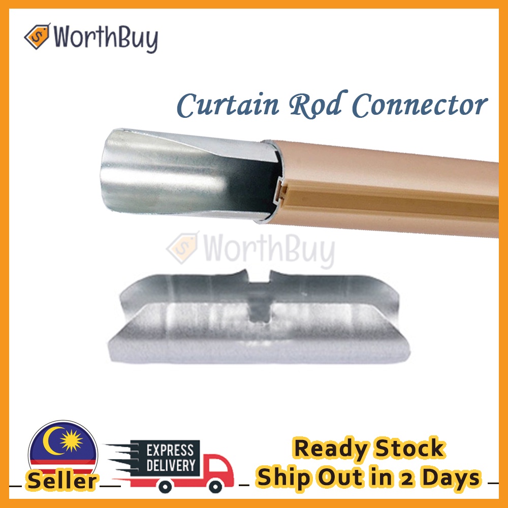 [1PC] Worthbuy Roman Curtain Rod Connector Curtain Rod Joiner ...
