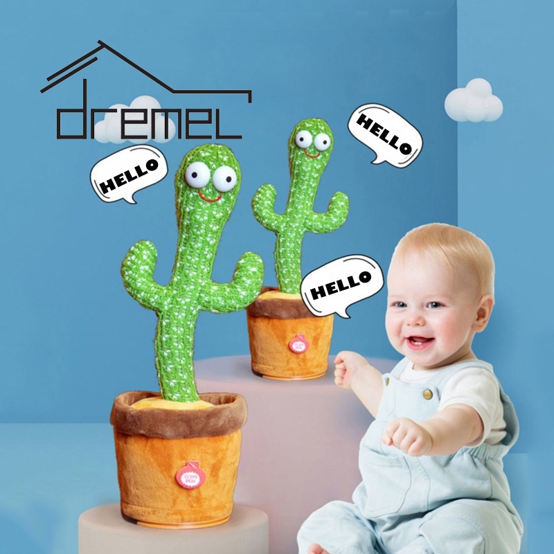 DREMEL Dancing Toy Enchanting Cactus Twist And Sing Fluffy Flower ...