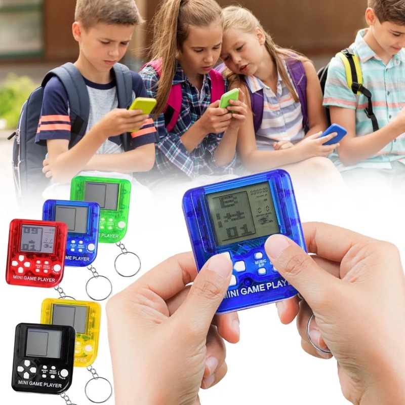 [ Featured ] Nostalgic Tetris Game Toy Key Rings Accessories Ornament ...