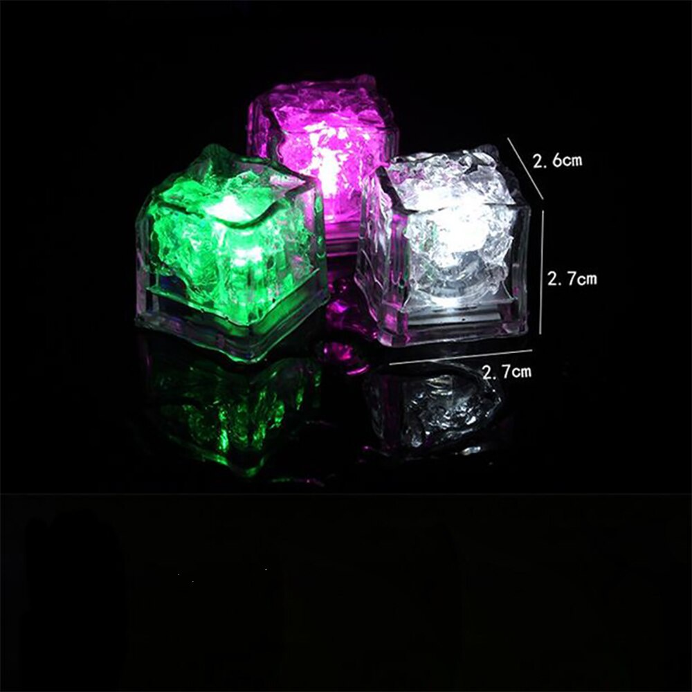 (Including Battery) Ice Cubes With LED Glitter Lights That In Water For ...