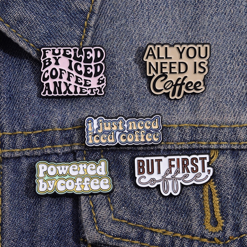 Creative Text Enamel Pins Social I Tried Quotes Pin Cartoon Dialogue ...