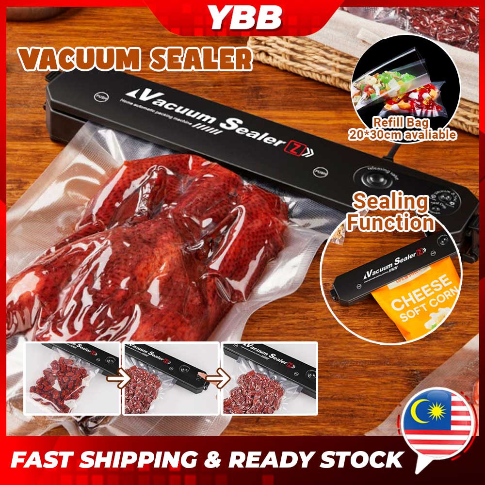 YBB Vacuum Sealer Machine Food Sealer Packaging Automatic Vacuum Machine Embossed Plastic Bag ...