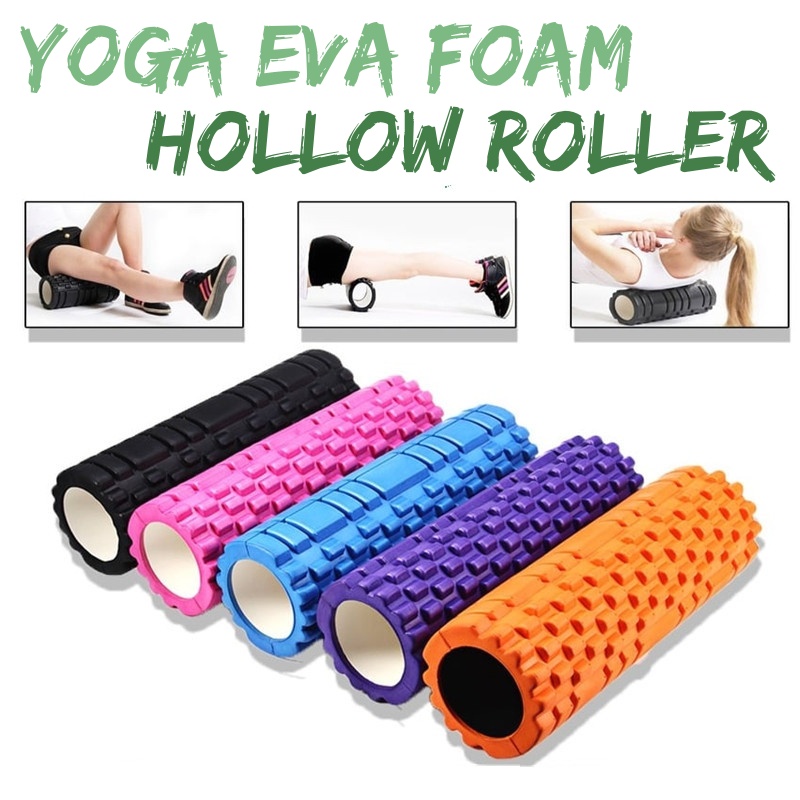 3H Fitness Yoga Column EVA Foam Roller Pilates Yoga Exercise Back ...