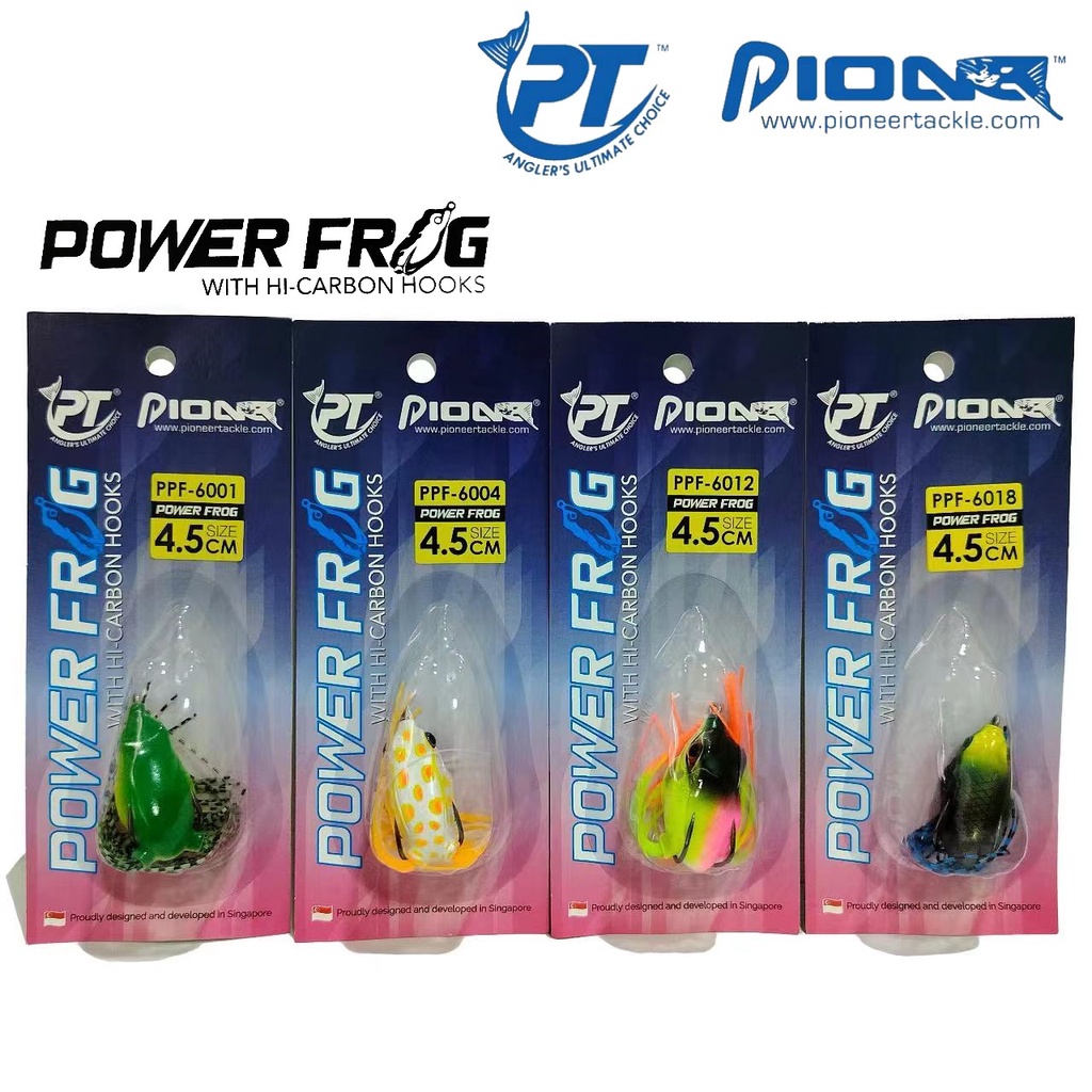 PIONEER POWER FROG WITH HI-CARBON HOOKS FROG (PPF-6001 & 6004 & 6012 ...