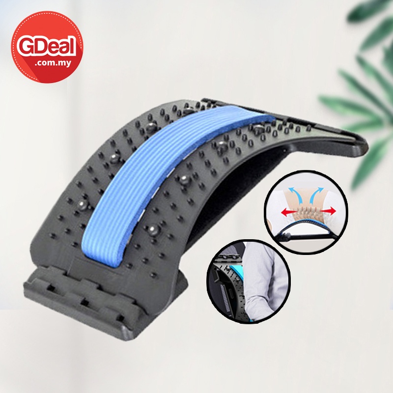 GDeal Adjustable Fitness Equipment Lumbar Stretcher Spine Posture ...