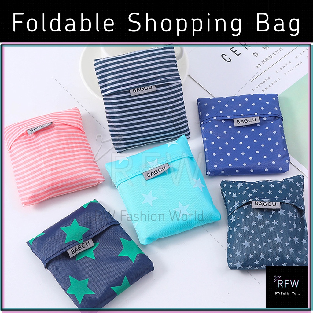 Foldable Eco Shopping Bag / Beg Eco Boleh Lipat | Shopee Malaysia