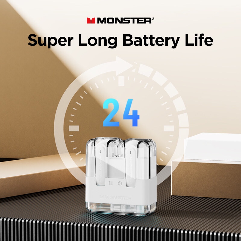 Monster XKT12 Wireless Headphones Bluetooth Earphones HIFI Low Latency ...