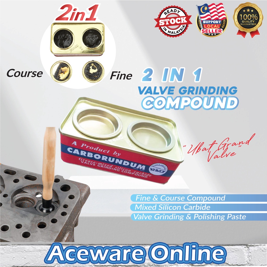 2 in 1 Carborundum Valve Grinding Compound Fine Course Motorcycle Valve ...