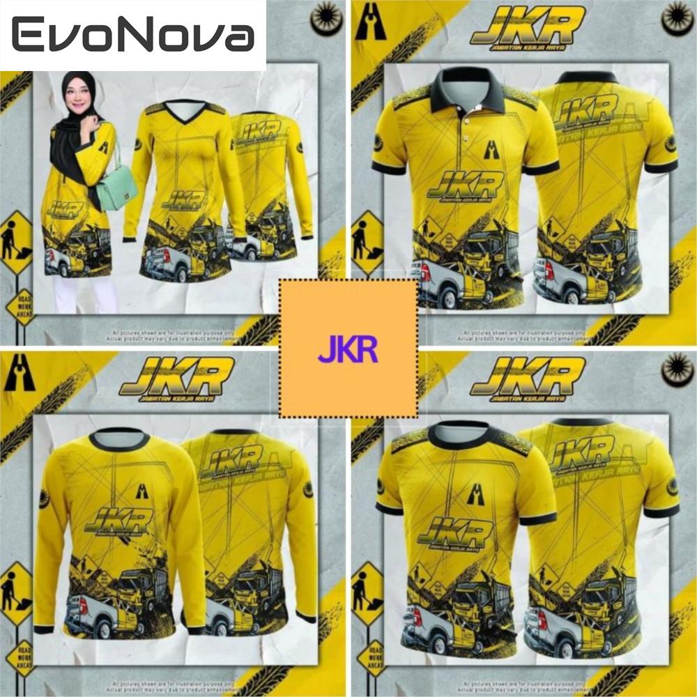 EvoNova Baju Jersi JKR Jabatan Kerja Raya sesuai untuk pekerja jkr ...
