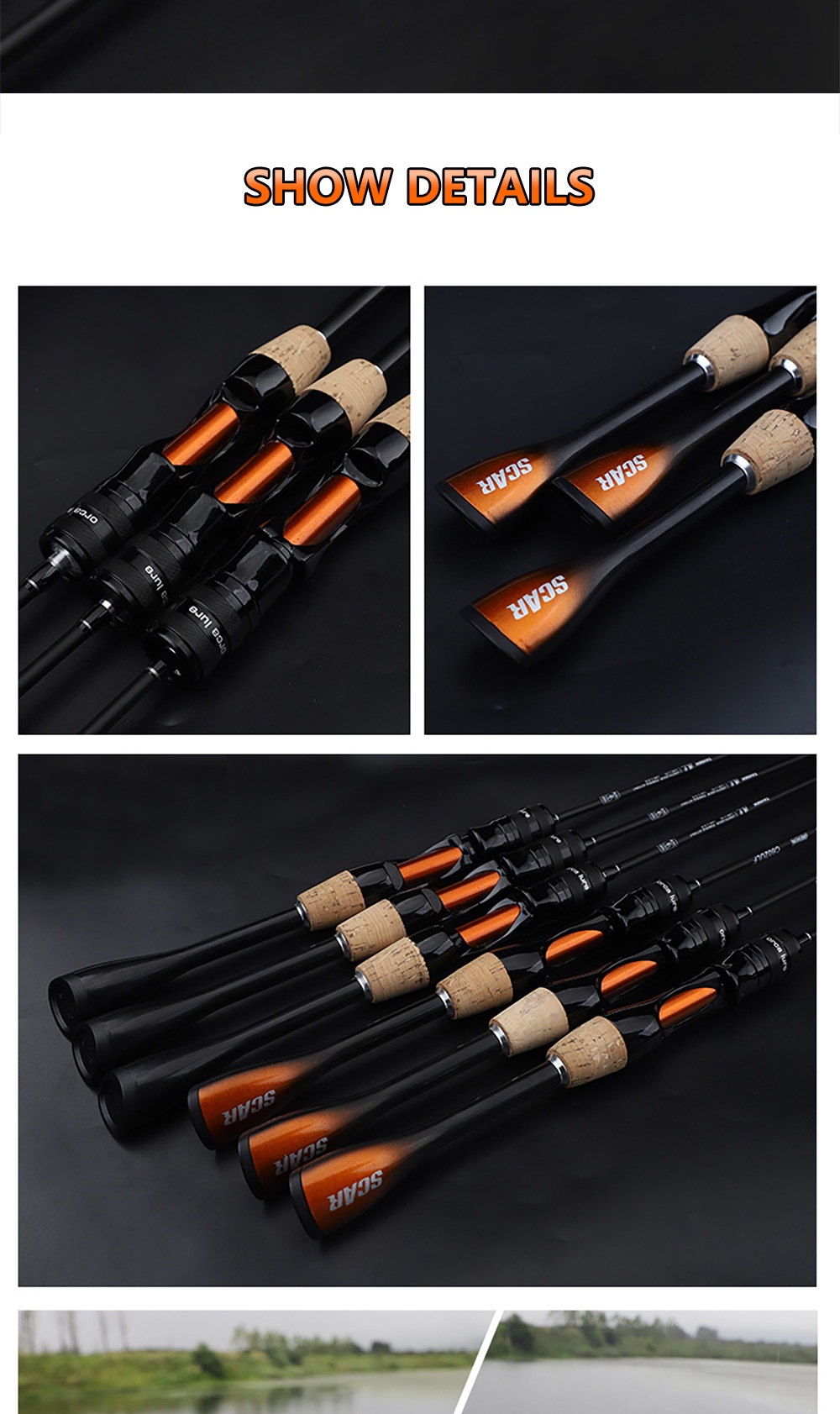 【NYA】1.5M/1.68M/1.8M UL ultra-light Solid Tip Bait Casting/Spinning ...