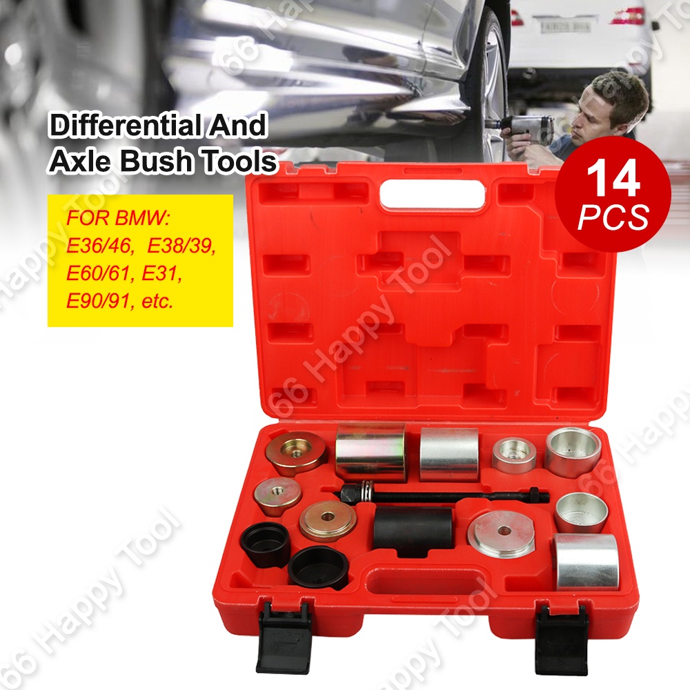 14pcs Differential & Axle Bush Tools Set For BMW E36/46 E38/39 E60/61 ...