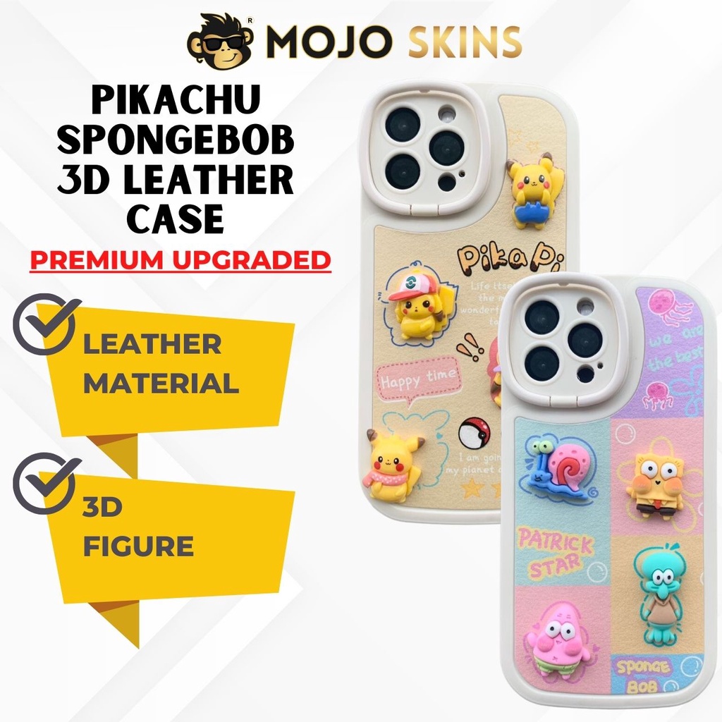 MOJOSKINS Spongebob Casing iP Pokemon iP Case iP Leather Case For iP 14 ...