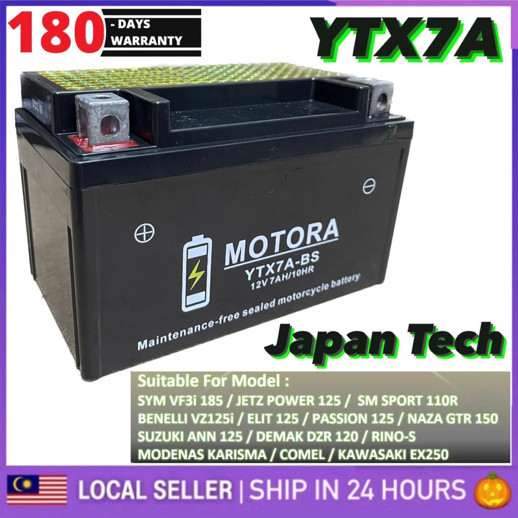 YTX7A SYM VF3i185 VF3I MOTORCYCLE BATTERY KARISMA COMEL JET POWER VR125 ...