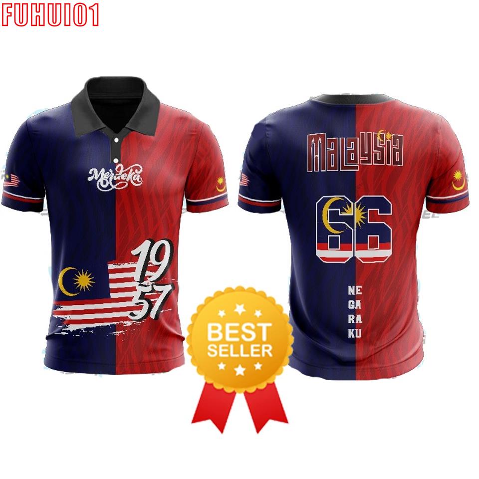 (Fuhui01) [Ready Stock] Baju Merdeka Sublimation /AB Baju Merdeka Kanak Kanak Microfiber ...