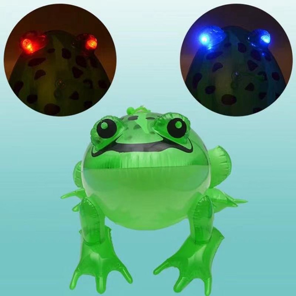 Ready To Stock Frog Cub Balloons Will Glow Bounce PVC Inflatable Frog ...