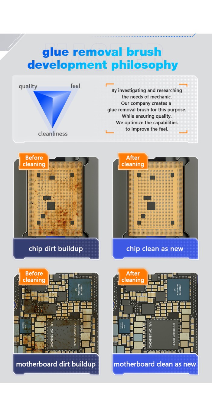 Mechanical steel brush polishing brush Used to remove the mainboard IC ...