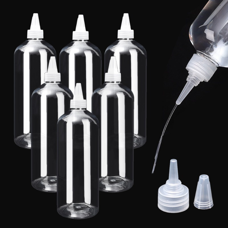 Mini Transparent Plastic Squeeze Sauce Bottle / Sharp-mouth Empty ...