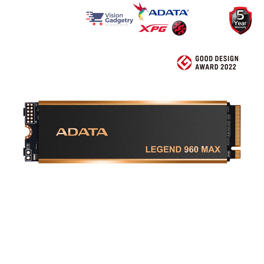ADATA LEGEND 860 960 Max PCIe SSD NVME Gen4 x4 M.2 2280 Solid State ...