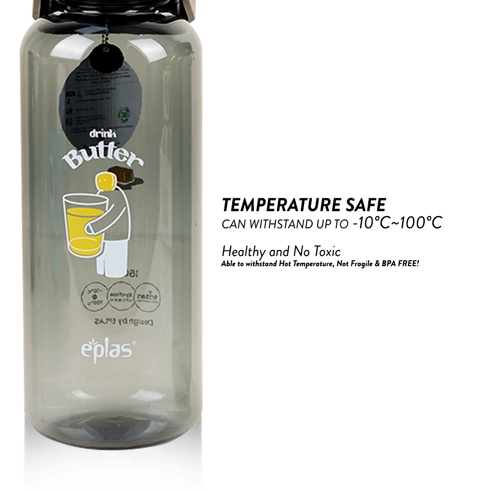 Eplas 1600ML Heavy Duty Botol Air Portable Gym Water Bottle Tumbler ...