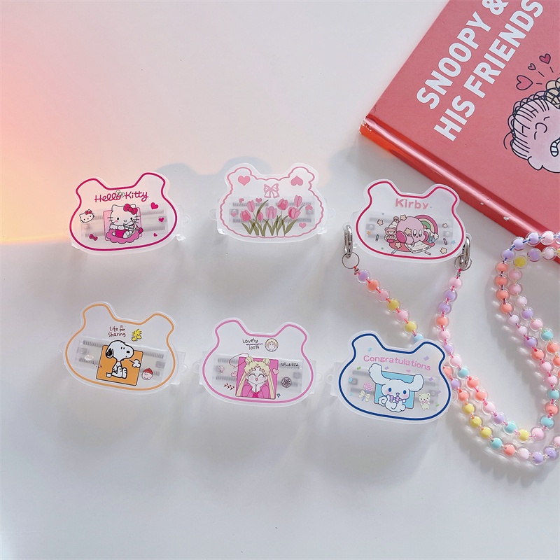 Cute Cartoon Cat Bear Mobile Phone Rope Shoulder Carrying Cross Body ...