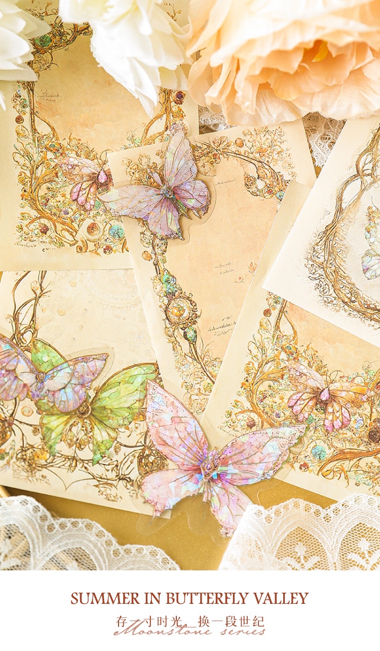 ENWEI 60 Pcs [Moonstone Series] Vintage Frame Journal Sticky Notes ...