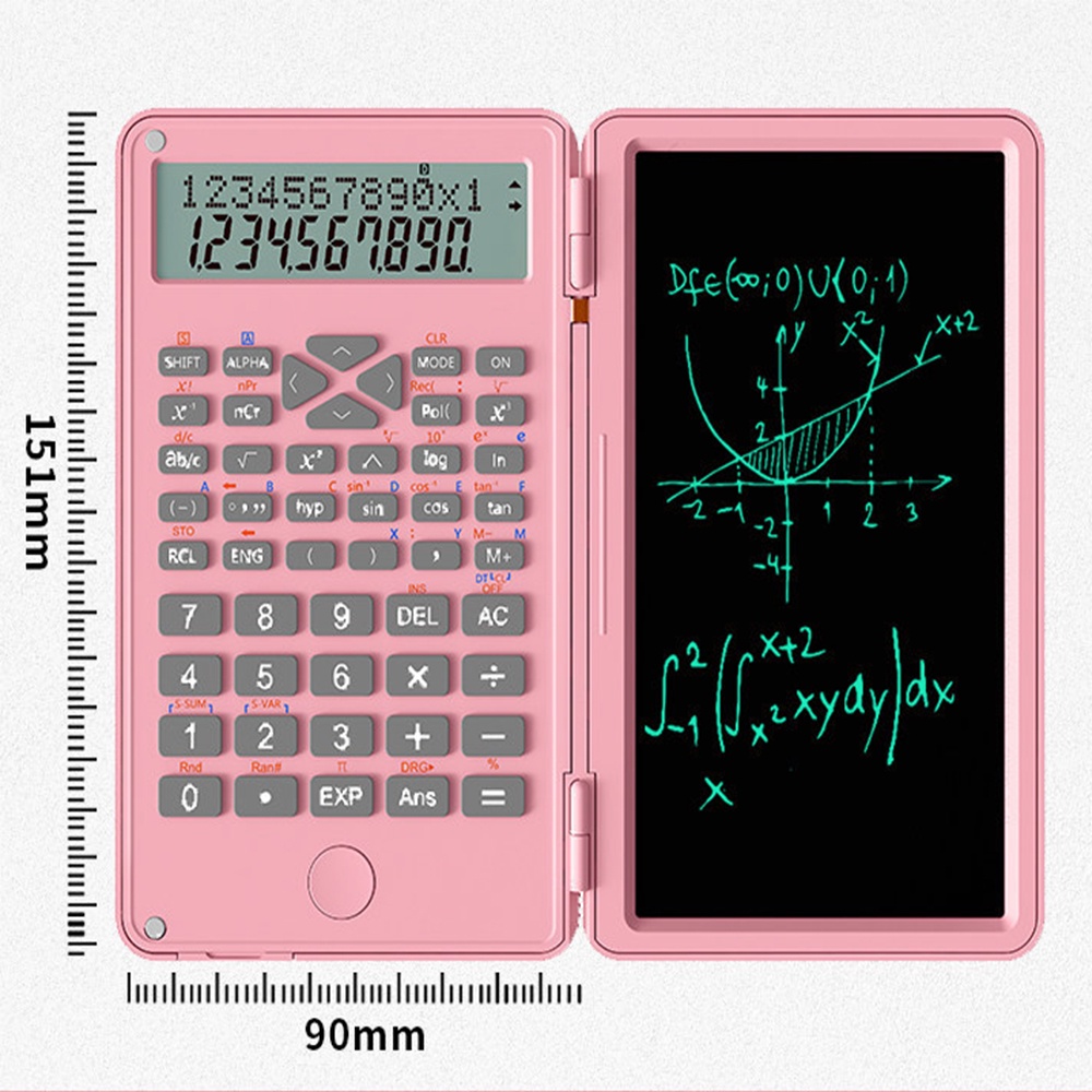 Scientific Calculator with Writing Pad 6 Inch LCD Screen Foldable ...